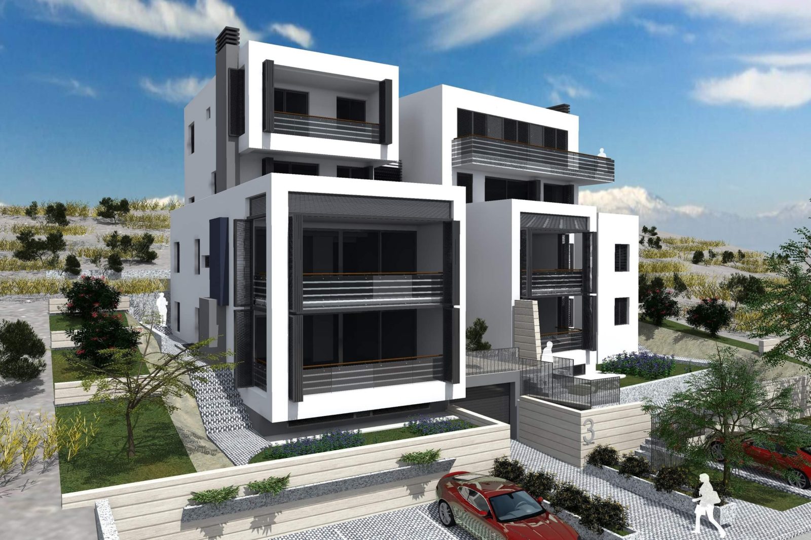 Apartment building S3 – PO+P+3 – main project design - Orlandini projekt